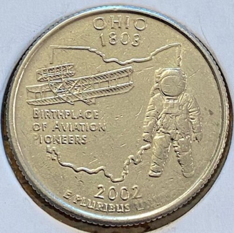 ERROR Coin: 2002-P Ohio State Quarter MISSING & Weak Letters Struck ...
