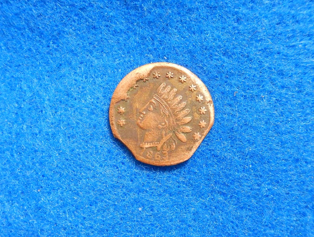 1863 Civil War Store Card Token, CUD & CLIP ERRORS, S. Lasurs ...
