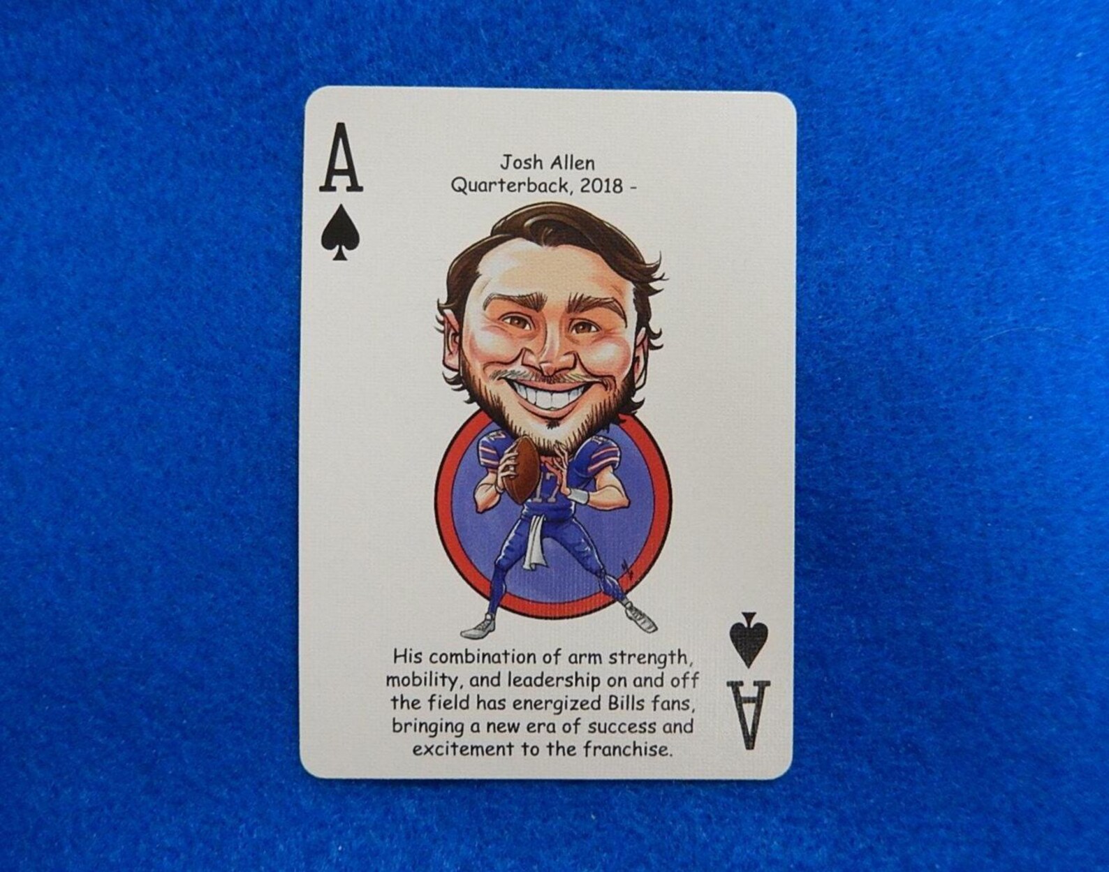 JOSH ALLEN Hero Decks Football Playing/trading Ace of Spades Card - Etsy