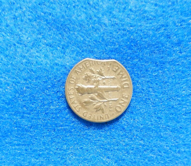 ERROR Coin: 1966 Roosevelt Dime With Mint Curved Clip Error - Etsy