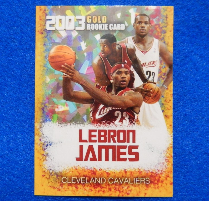 LEBRON JAMES NBA Rookie Basketball Card by Rookie Gems Near - Etsy