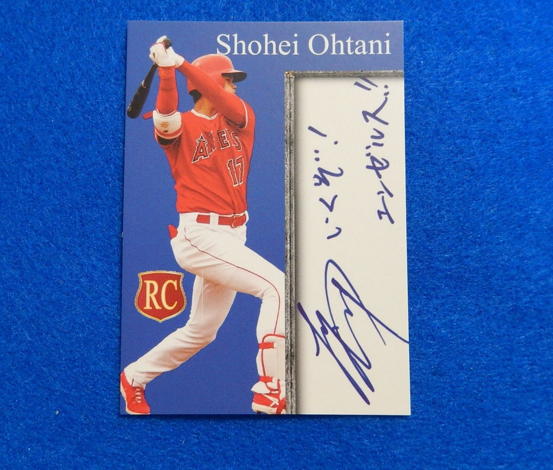 SHOHEI OHTANI Inkredible Ink Rookie Card, Facsimile Autograph, Near Mint - Etsy