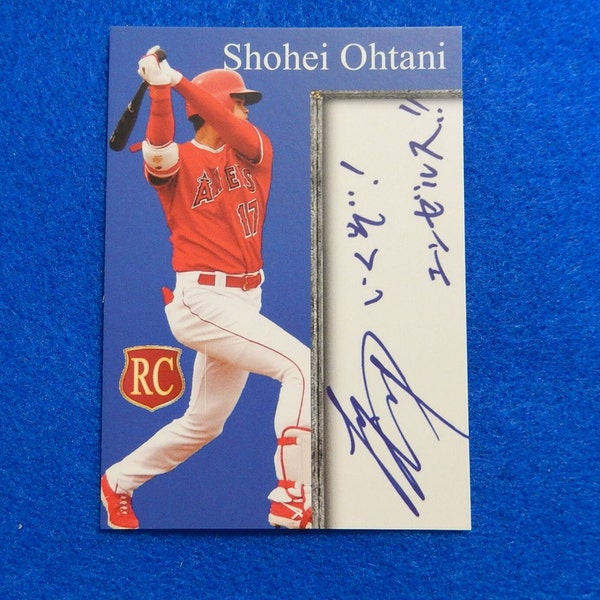 Shohei Ohtani Autograph Baseball Cards - Etsy