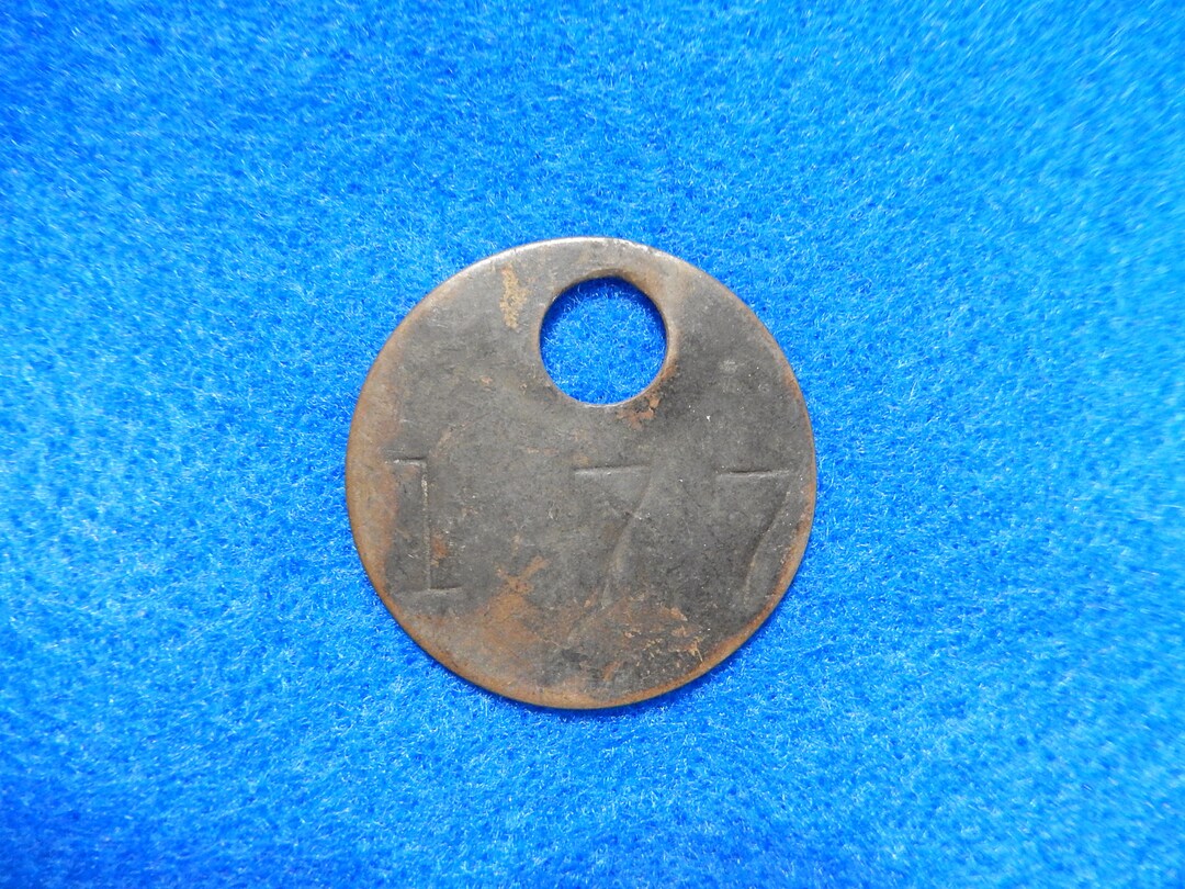 Brass Coal Mine Tag Vintage Antique 177 1-3/8 Diameter - Etsy