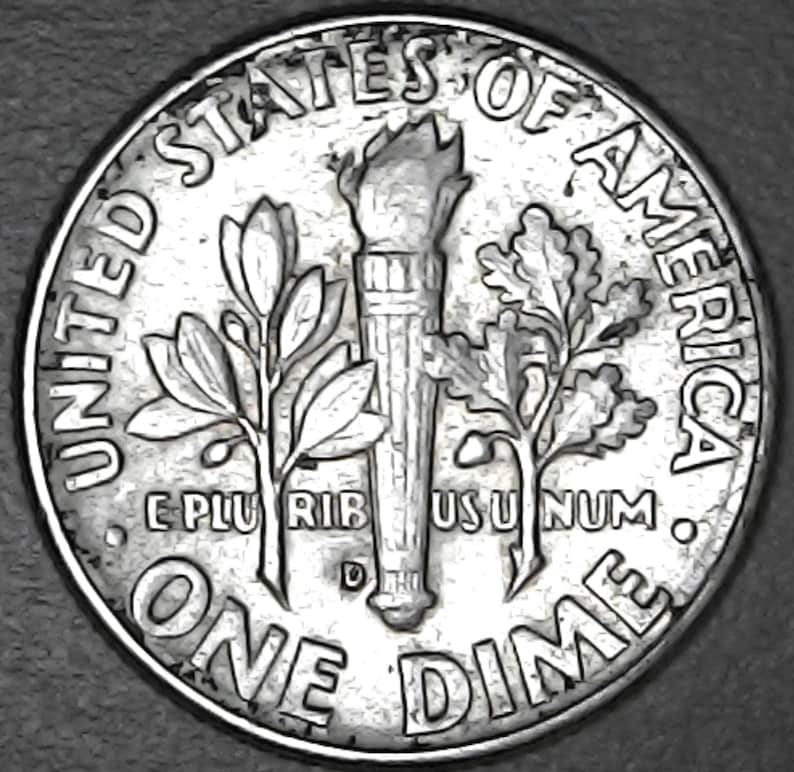 Error Coin: 1963D/D SILVER Roosevelt Dime RPM Repunched Mint Mark - Etsy