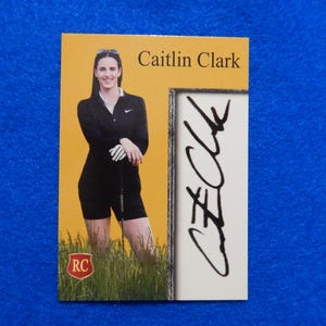 Caitlin Clark, Rookie 2024 Golf Sports Card, Facsimile Autograph ...