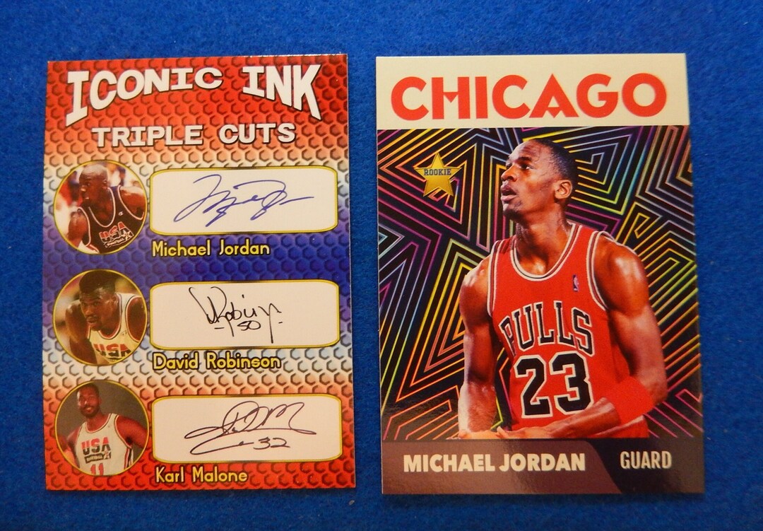 Michael Jordan Rookie NBA CUSTOM & REPRINT Basketball Cards - Etsy