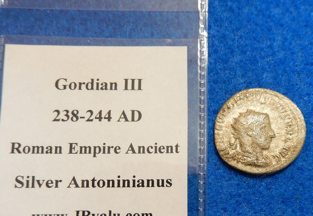 238-234 AD Gordian III Ancient Roman Silver Antoninianus Coin 3.7 Grams ...