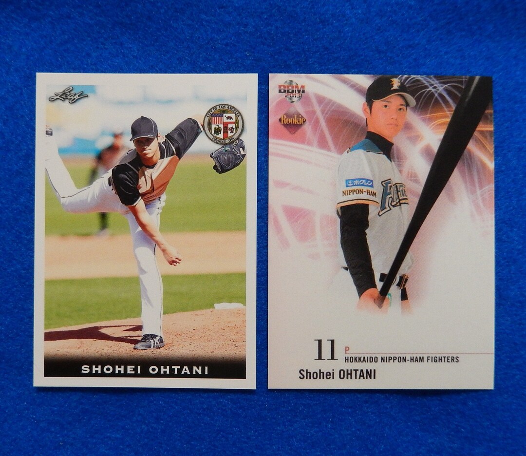 Lot of 2 Shohei OHTANI Rookie Cards - Leaf 2018 No. ROOKIE-05 + BBM ...