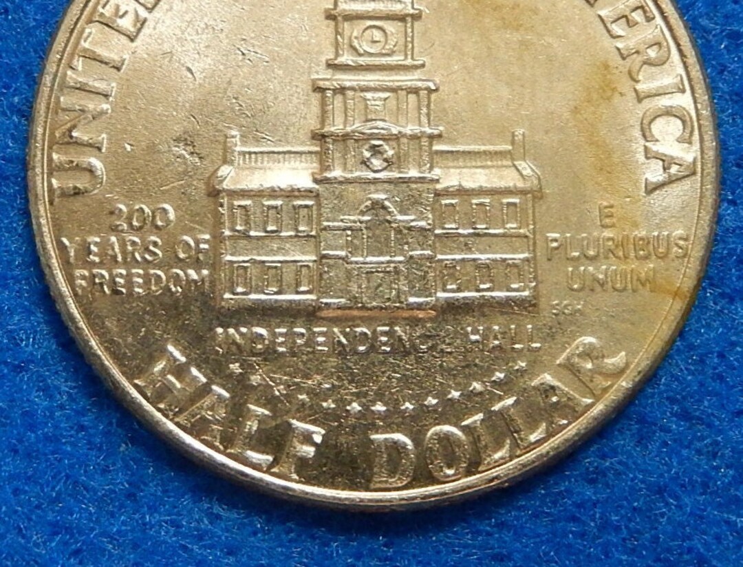 Error Coin: 1976 Bicentennial Kennedy Half Dollar, Missing/extremely ...