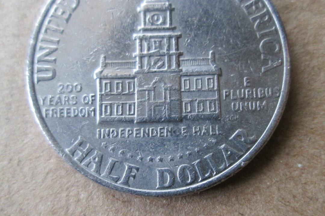 Error Coin: 1976 Bicentennial Kennedy Half Dollar, Missing/extremely ...