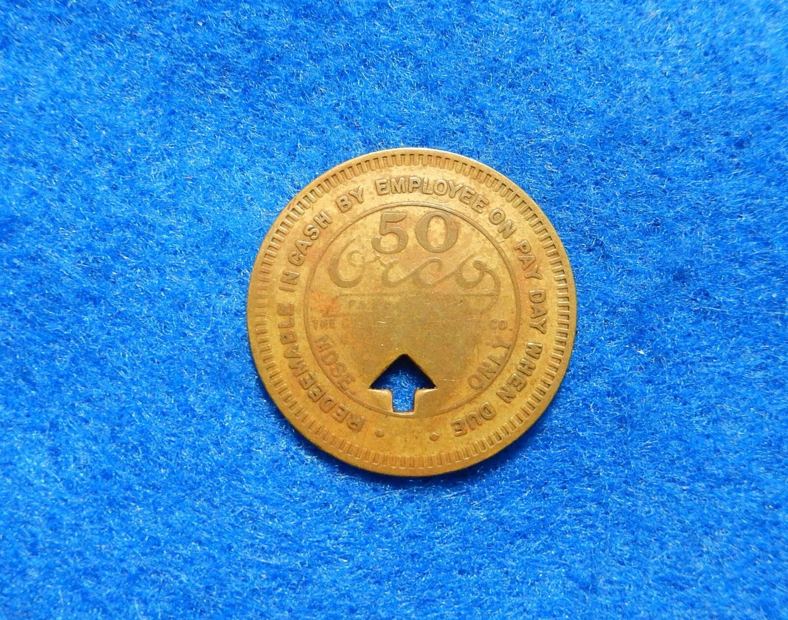 Coal Scrip Token Edna Gas Coal Co., Brady, West Virginia, Monongalia Co ...