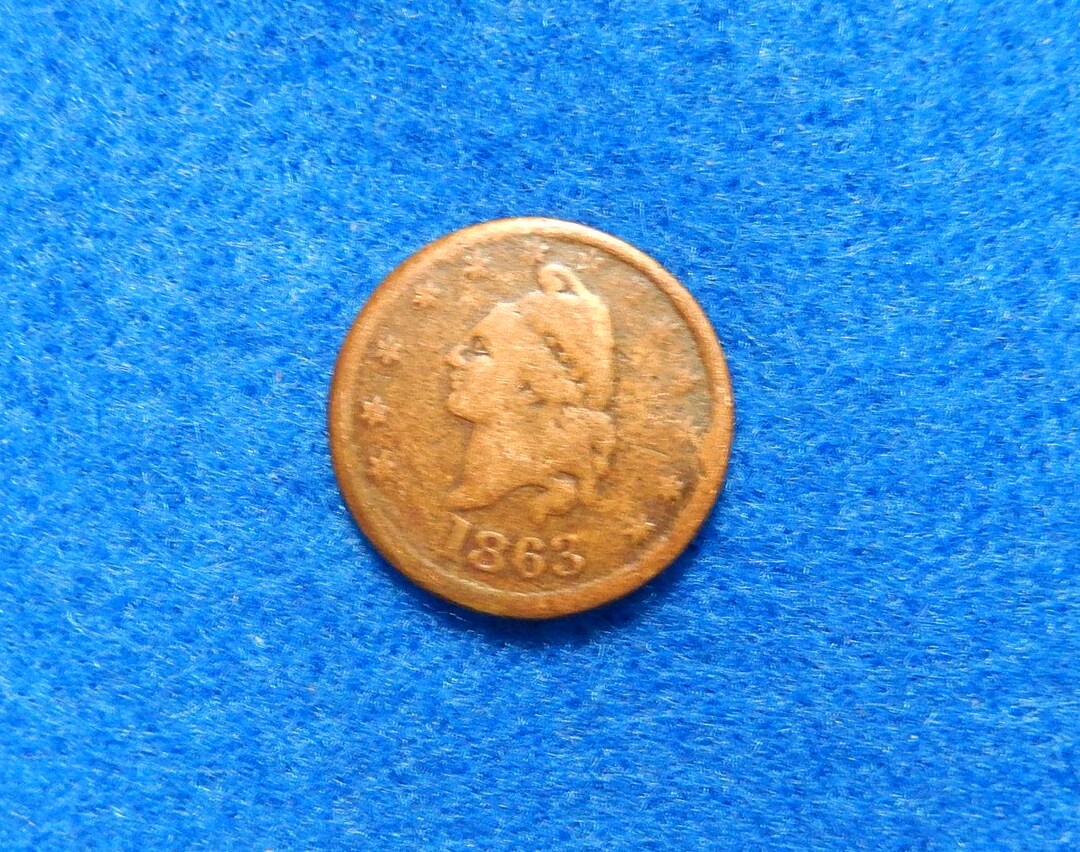 1863 Civil War Token, IOU 1 CENT Reverse, Liberty Bust Obverse, Rare ...