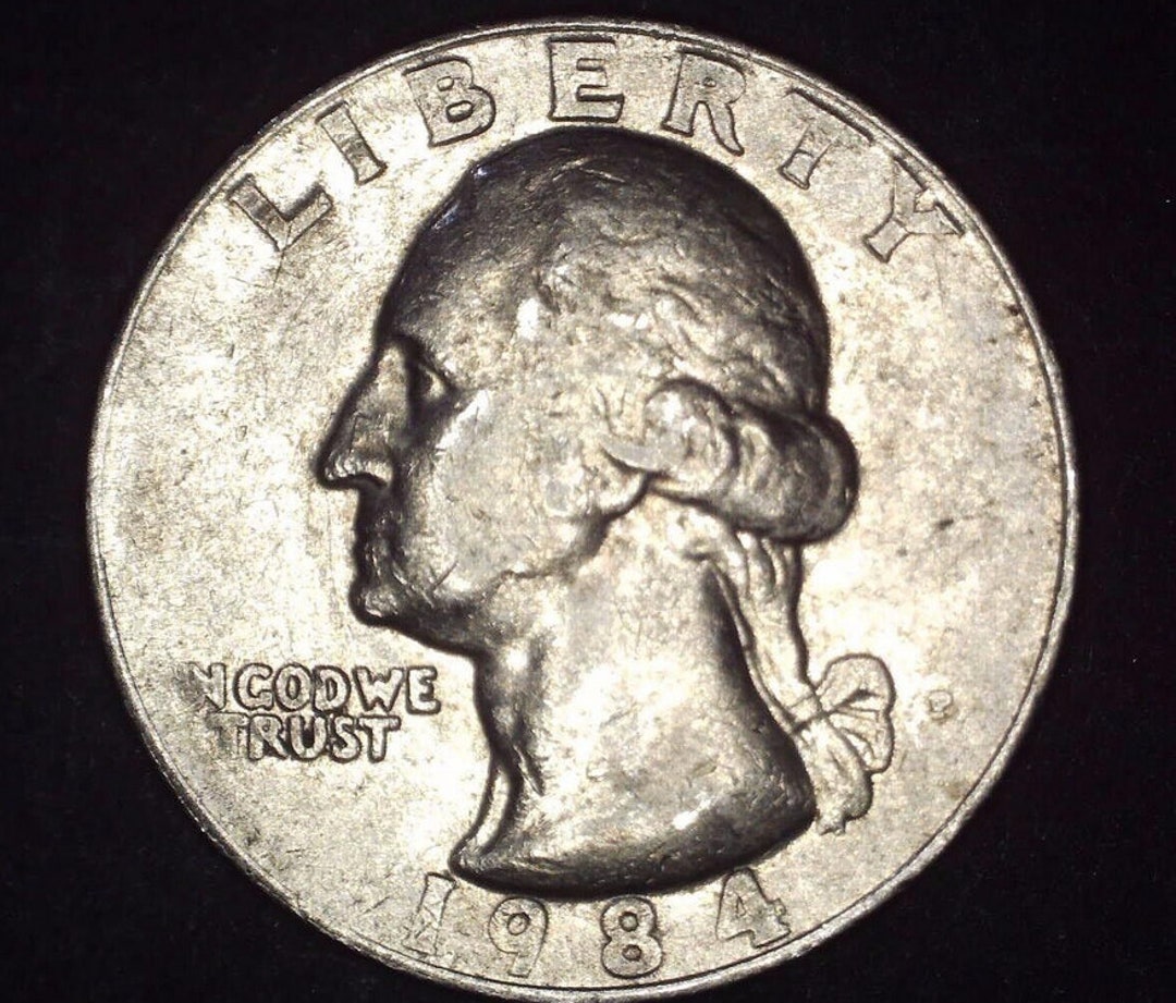 ERROR Coin: 1984-P Washington Quarter Struck Through Grease Error ...