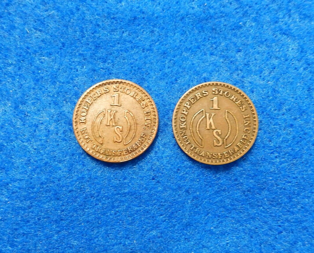 Coal Scrip Tokens Lot of 2: Koppers Stores Beards Fork West - Etsy