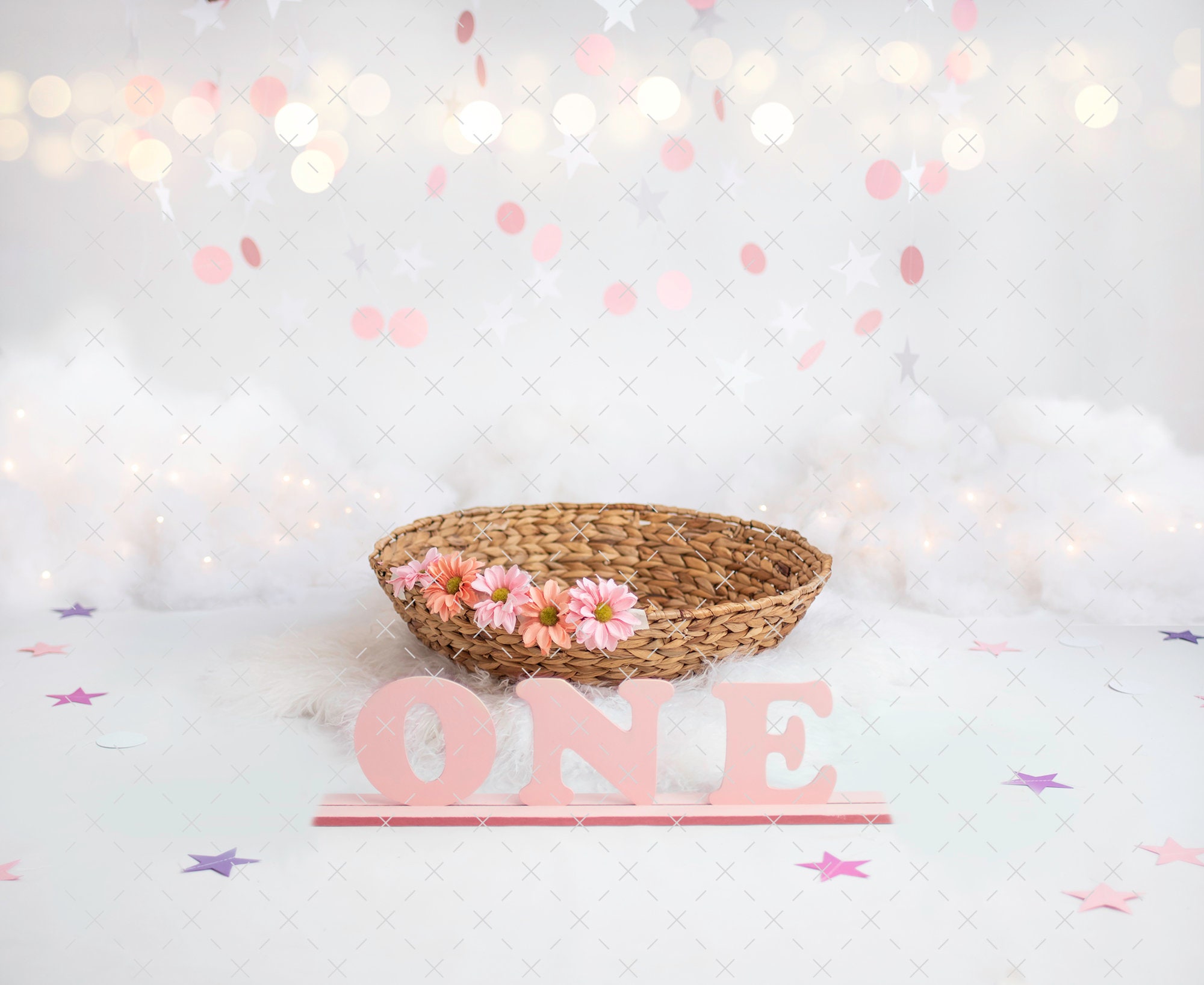 1st Birthday Digital Background Backdrop Photography Compositions ...