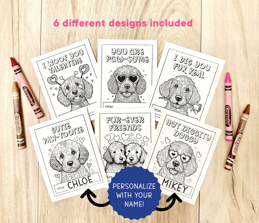 Personalized Valentine's Day Cards for Kids Classrooms Printable, Mini ...