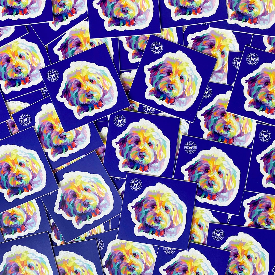 Doodle Sticker, Goldendoodle Sticker, Golden Doodle Sticker ...
