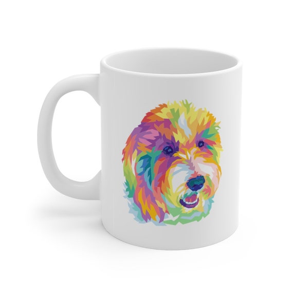 Labradoodle Mug Goldendoodle Sketch Customizable Golden - Etsy