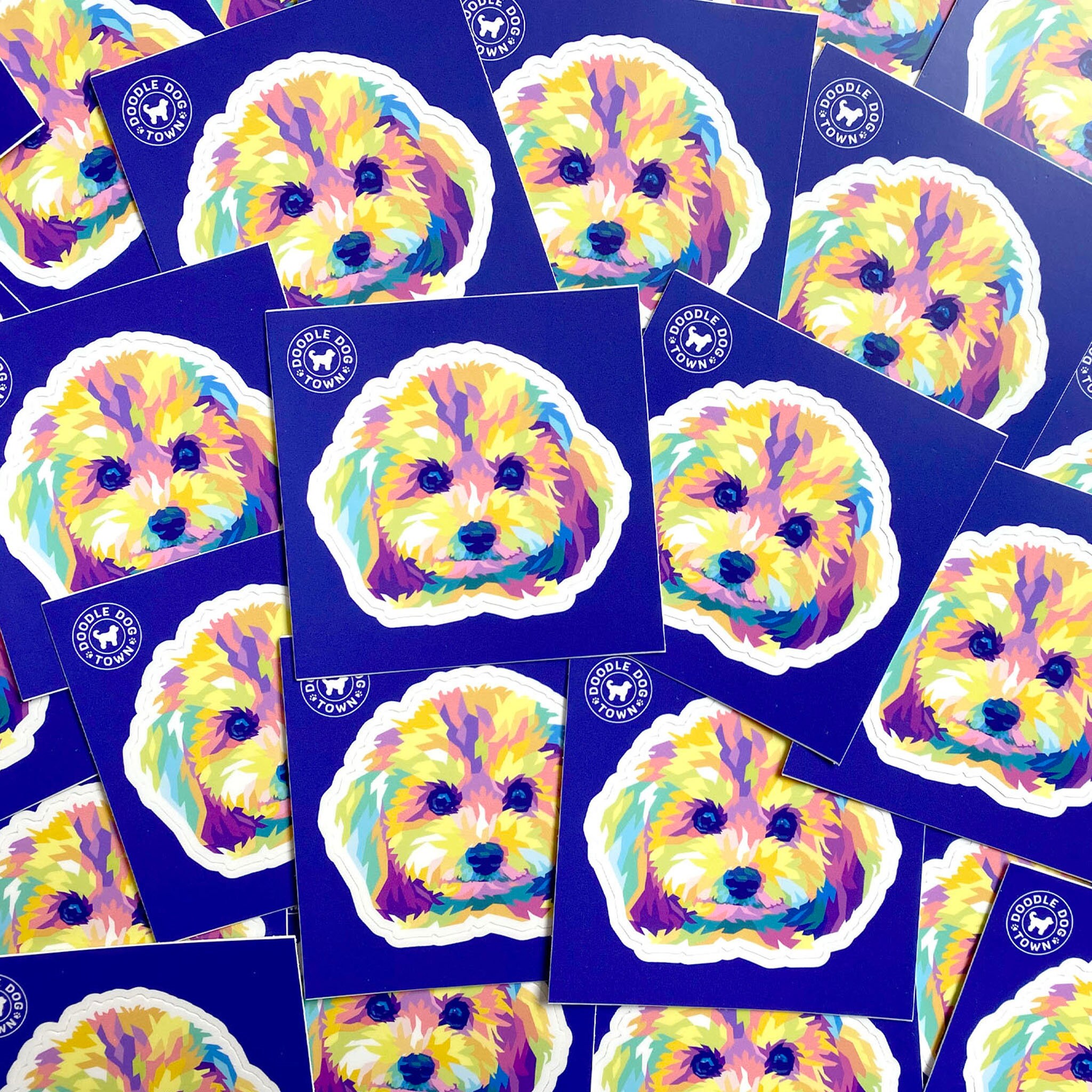 Cavapoo Sticker Dog Vinyl Sticker Colorful Cute Dog Sticker - Etsy