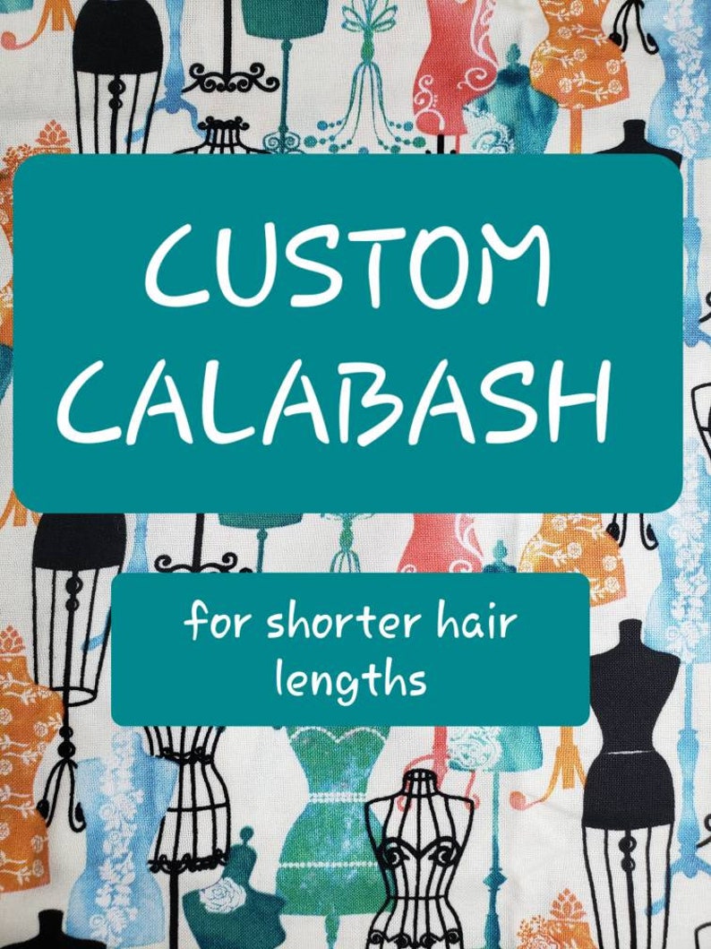 CUSTOM Calabash Style Cap for Shorter Hair, Reversible, Multiple ...