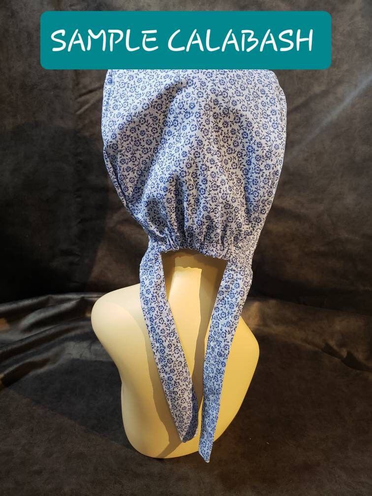 CUSTOM Calabash Style Cap for Shorter Hair, Reversible, Multiple ...