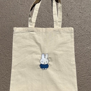 Handmade Embroidered Miffy Tote Bag - Etsy