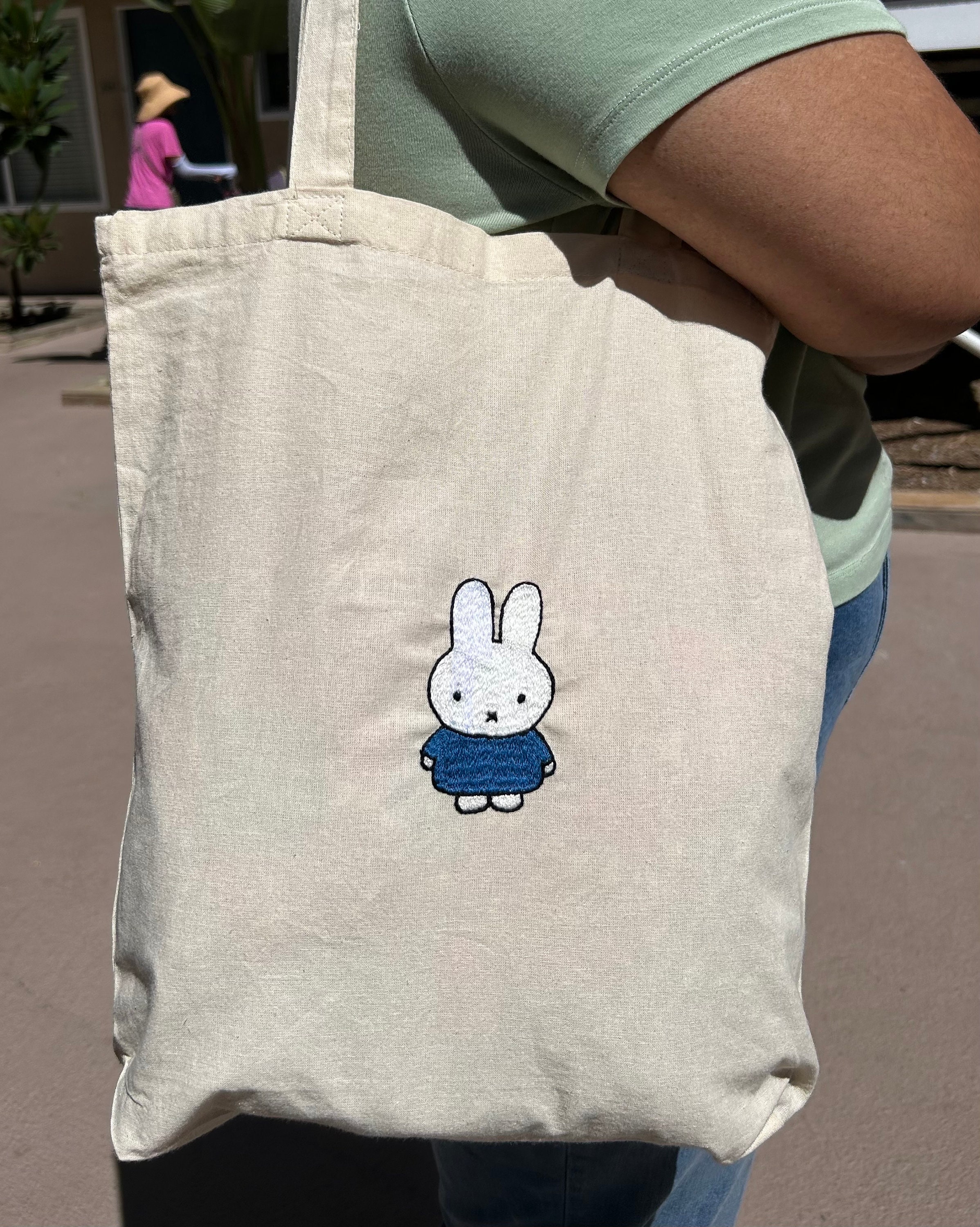 Handmade Embroidered Miffy Tote Bag - Etsy