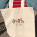 Wild Flower Tote Bag - Simple Floral Tote Bag - Flower Tote Bag ...