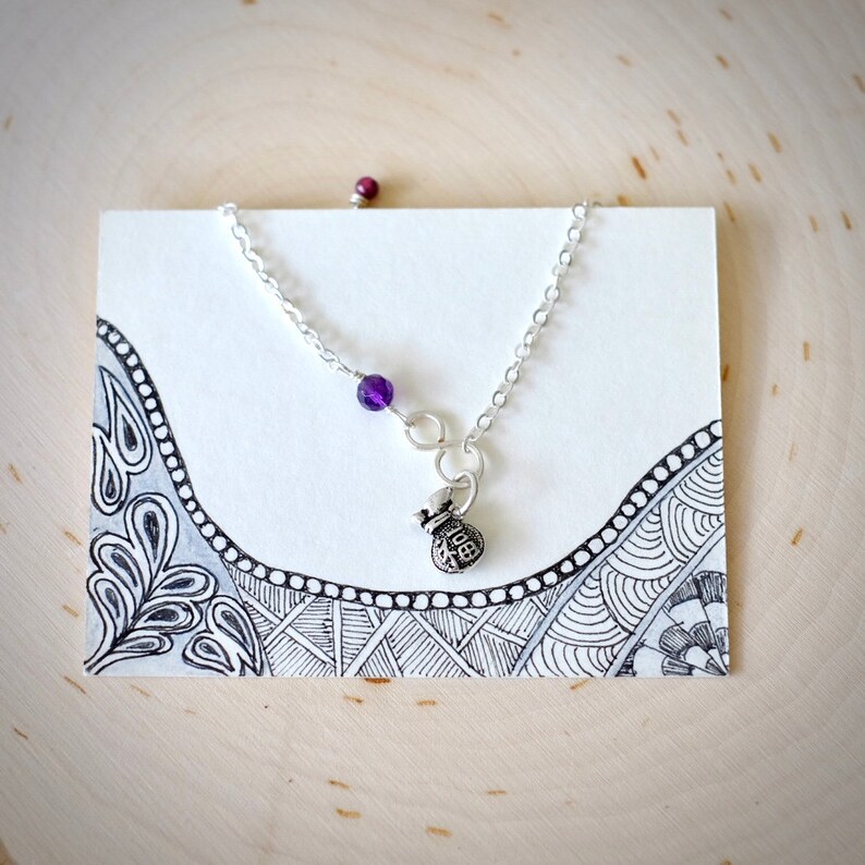 Choices of Gemstone Anklets/gemstone Bead and Silver Pendant - Etsy