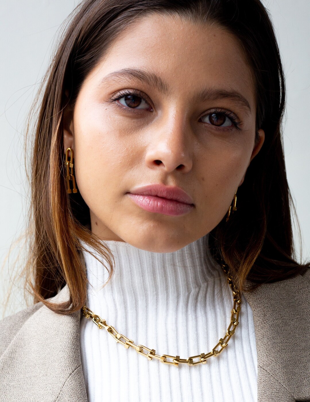 Paz's Thick Square U-shape Chunky Link Chain I 316L Stainless Steel I ...