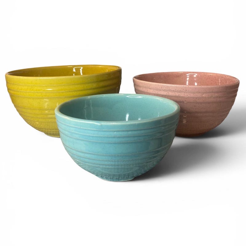 Antique Mixing Bowls Set - Etsy