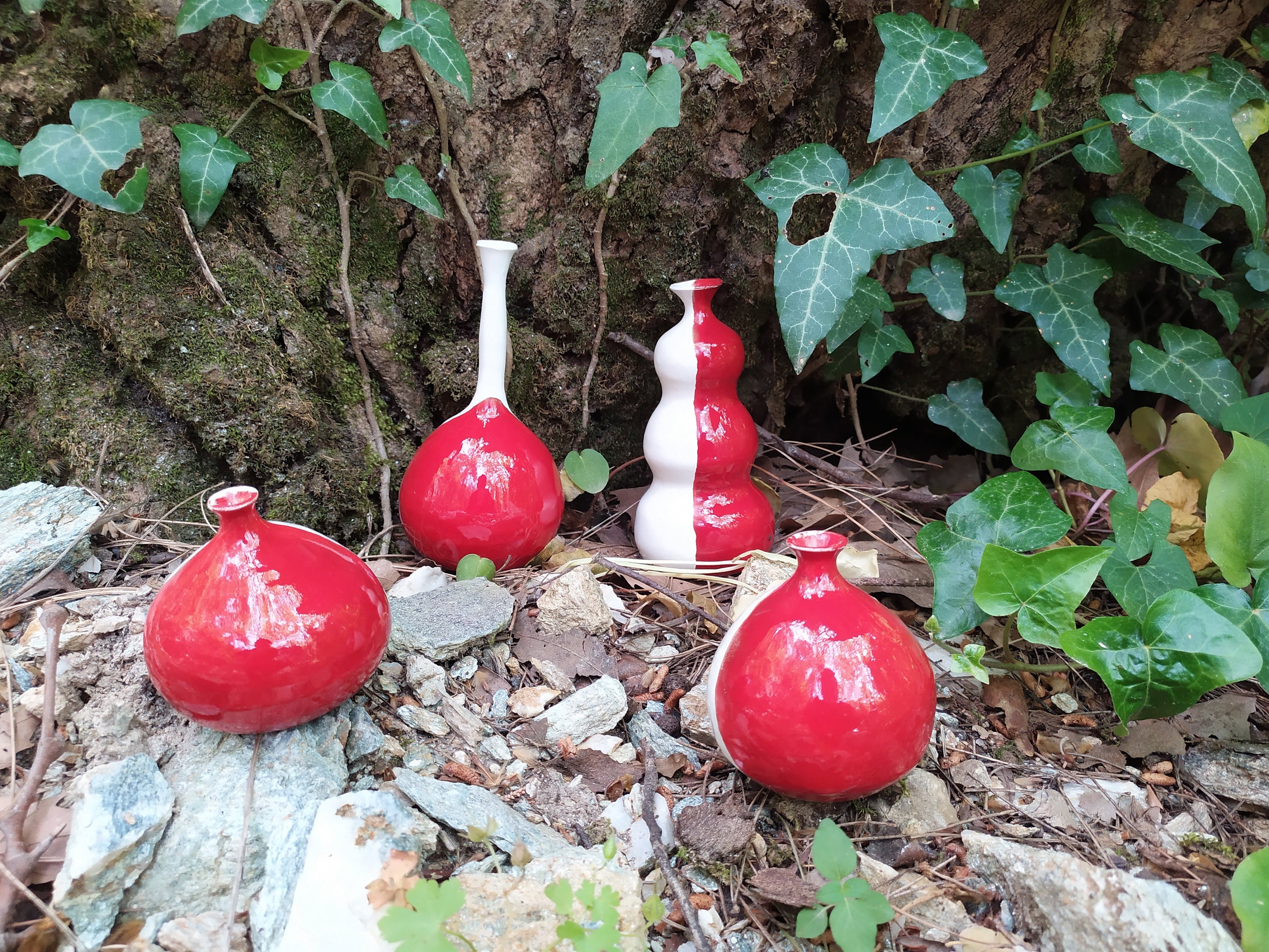 Decorative Ceramic Bottles Set of 2 or 3 Modern Ornament for decoration ...