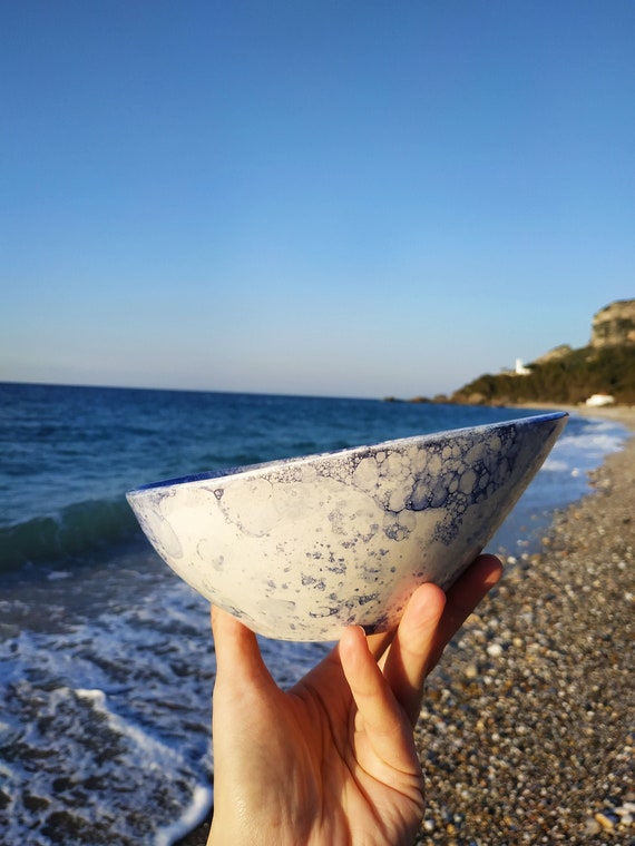 Handmade Ceramic Bowl Boat Shaped for fruit soup cereal | Etsy