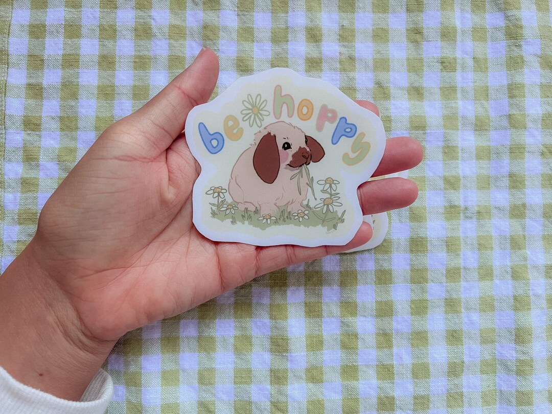 Be Hoppy Sticker: 1 Vinyl Sticker, Decal| Cottage Core Art, Cottage ...