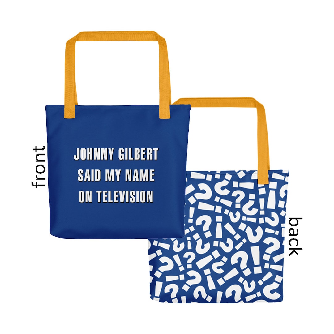 Jeopardy Quote Tote Bag - Johnny Gilbert - Etsy