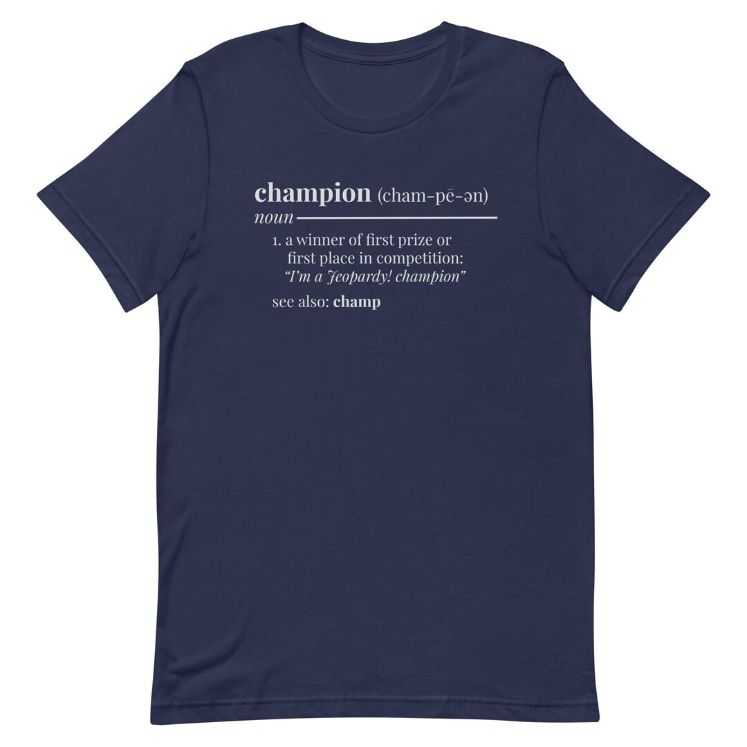 Jeopardy Champion Dictionary Definition Shirt - Etsy