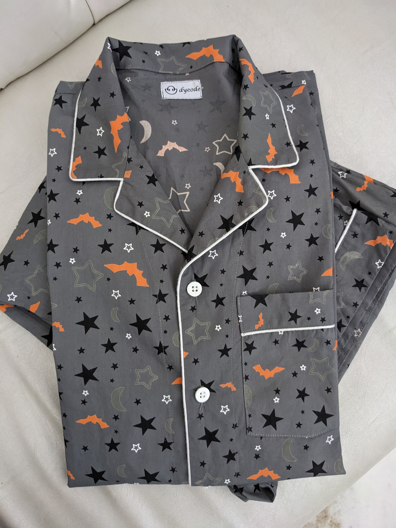 Halloween-themed Cotton Pajamas for Adults Couple Pajamas - Etsy