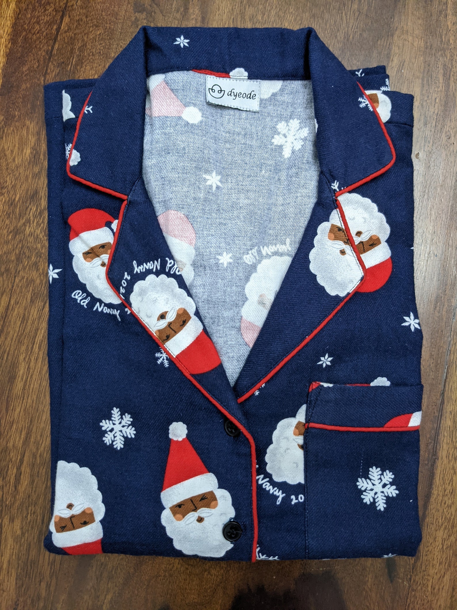 Santa Christmas Flannel Pajamas for Adults Holiday Pajamas Santa ...