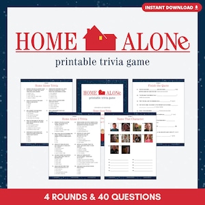 HOME ALONE Trivia Game | 4 Rounds 40 Questions | Christmas Game ...