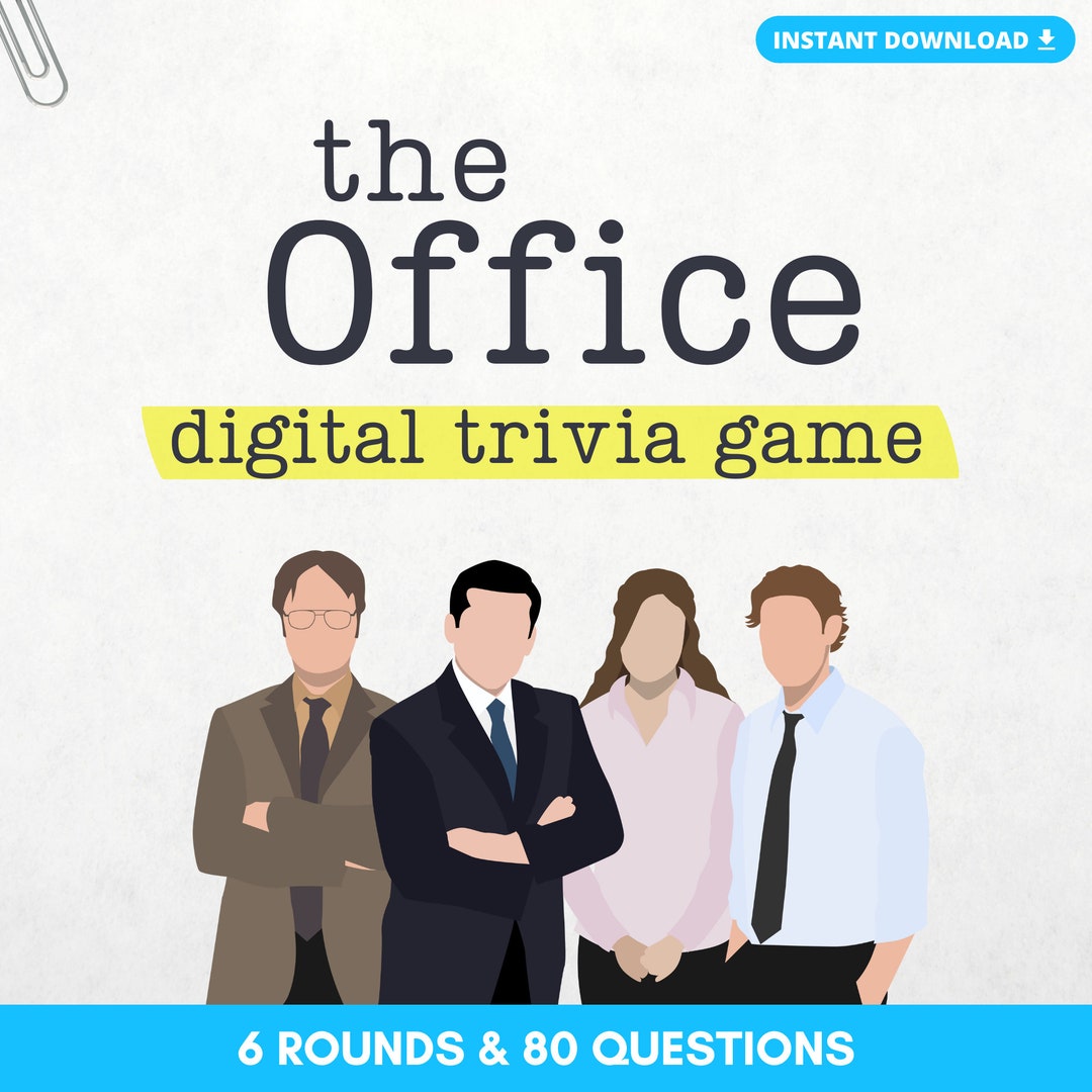 The Office Trivia Game: 6 Rounds, 80 Questions (digital Download) - Etsy