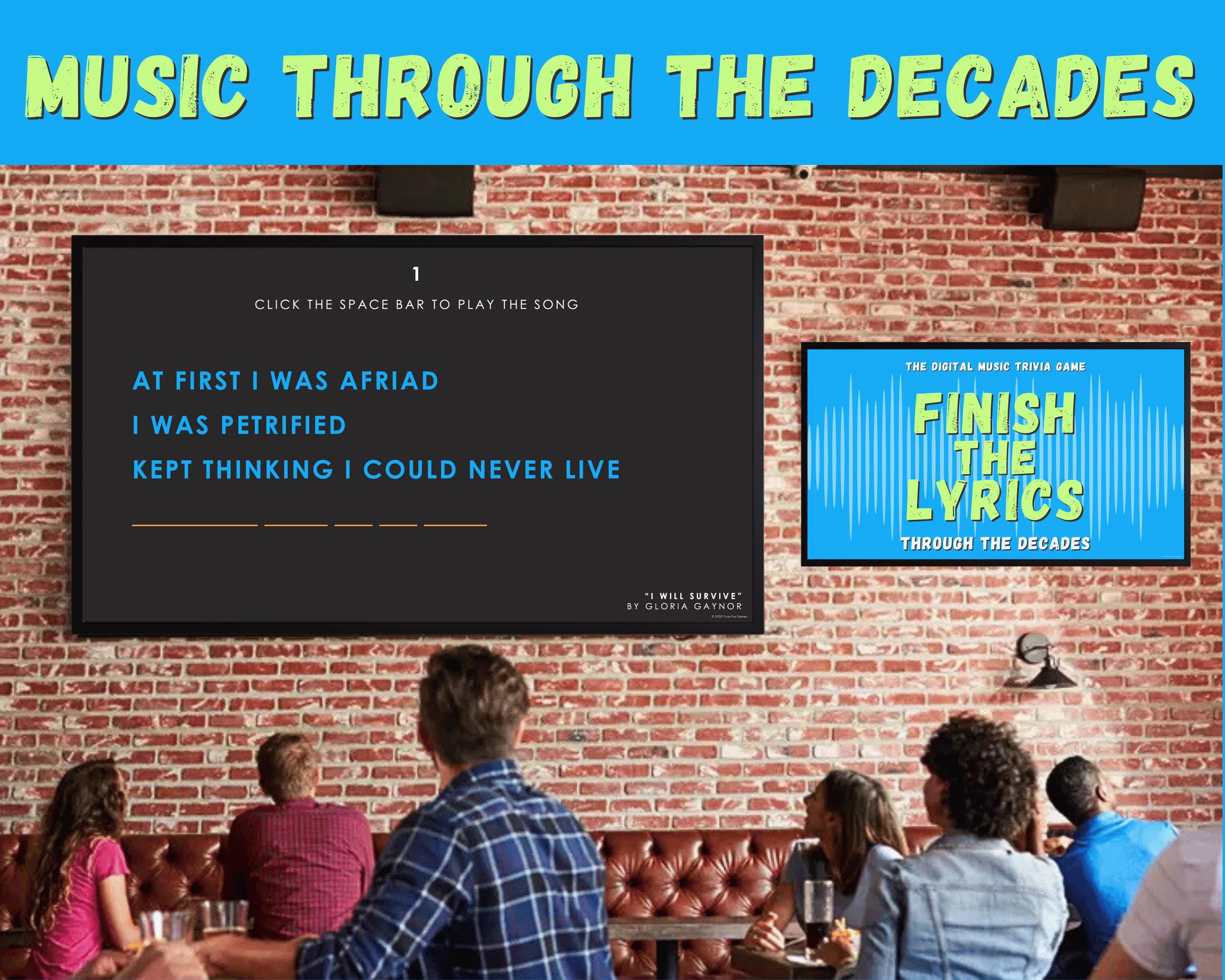 FINISH THE LYRICS Digital Party Game | 6 Rounds & 30 Songs | Music Game ...