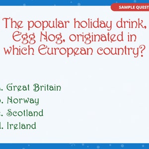 HOLIDAY TRIVIA Printable Game | Instant Download | 5 Rounds & 50 ...