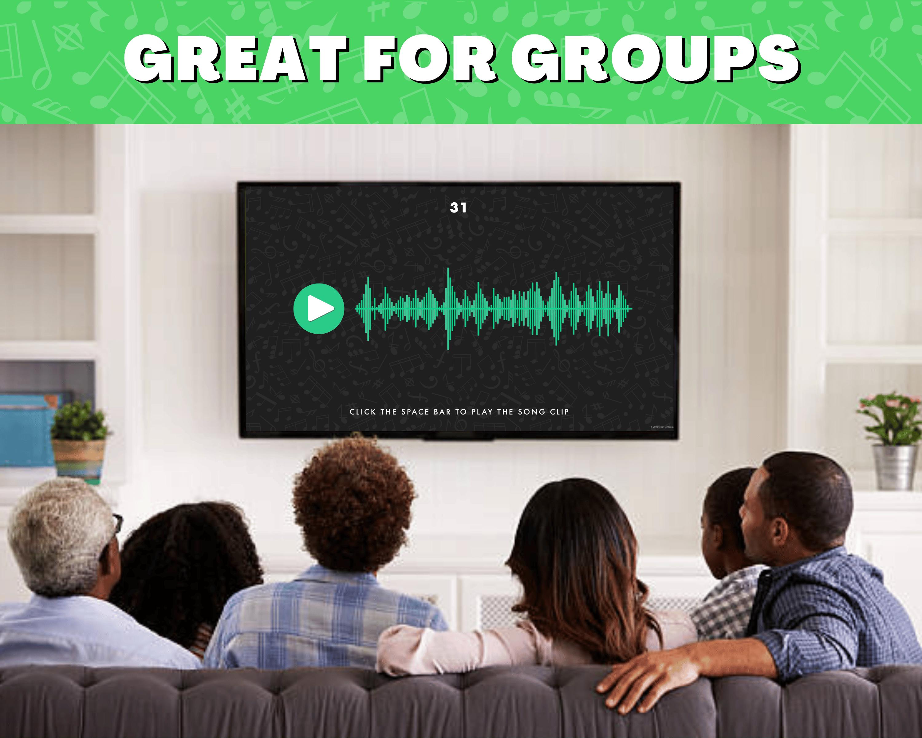 NAME THAT TUNE Digital Party Game | 5 Rounds & 50 Songs | Music Trivia ...