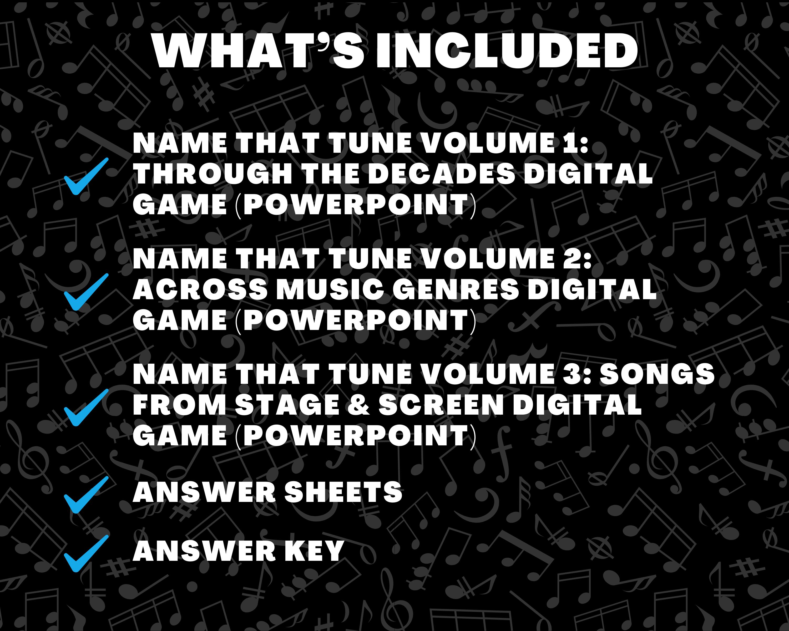 NAME THAT TUNE Digital Party Game Bundle | 3 Games Included & 150 Song ...