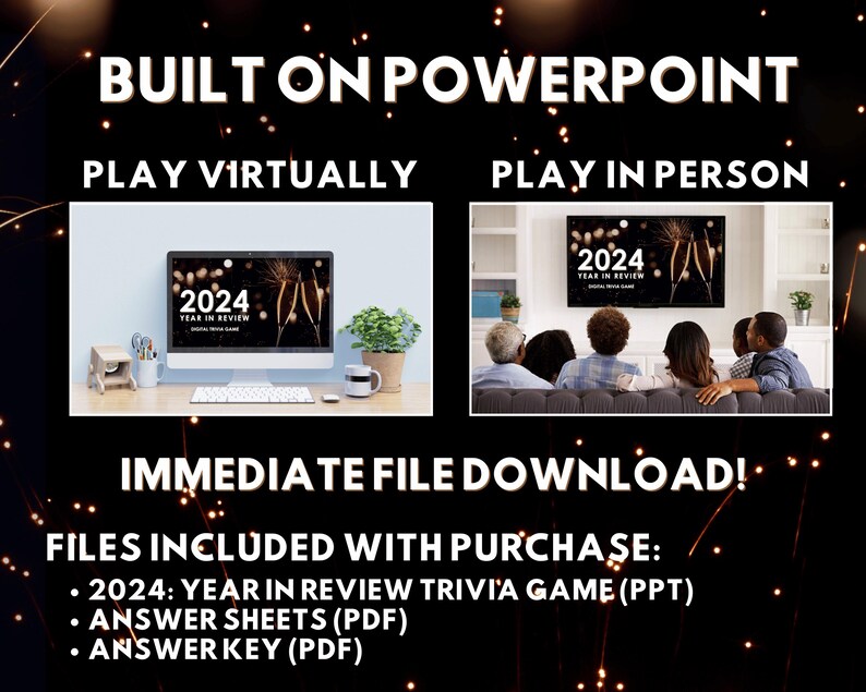 2024 YEAR IN REVIEW Digital Trivia Game | 4 Rounds 40 Questions | End ...