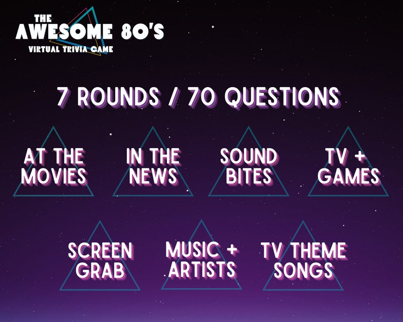 80's & 90's Digital Trivia Game Bundle 2 Games - Etsy