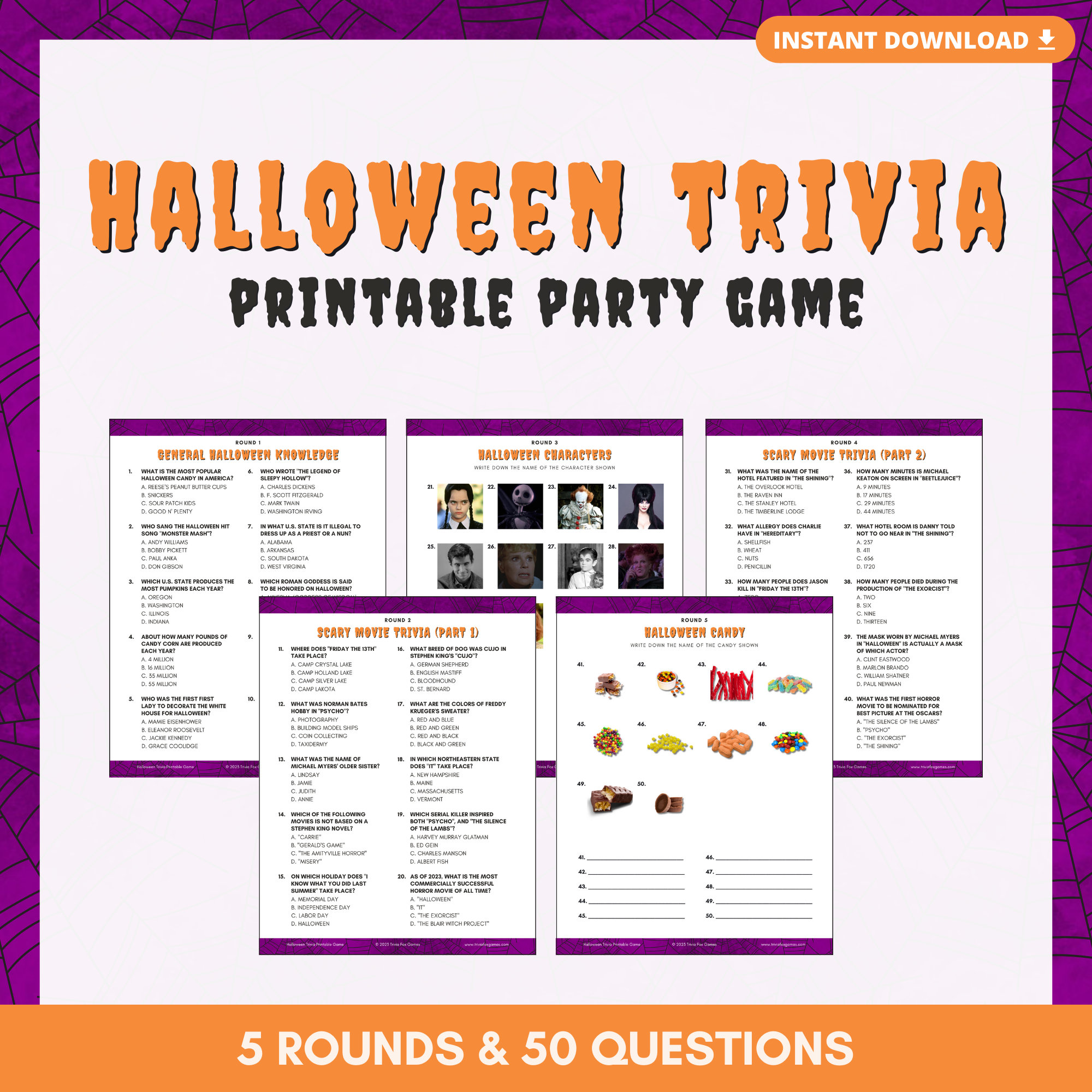 75 Fun Halloween Trivia Questions Answers (Printable) Play, 58% OFF