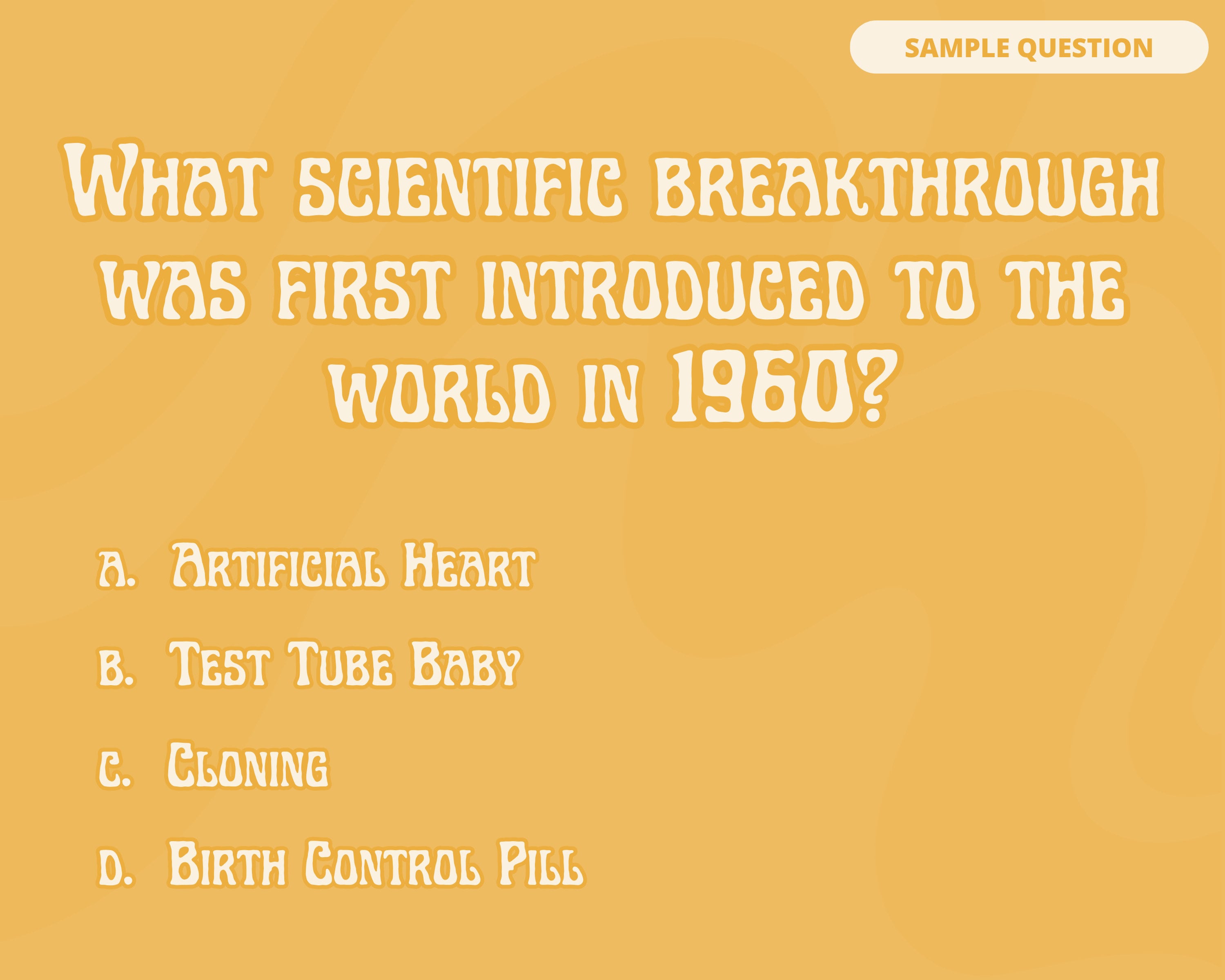 SWINGING 60'S TRIVIA Digital Game | 7 Rounds & 70 Questions | Perfect ...