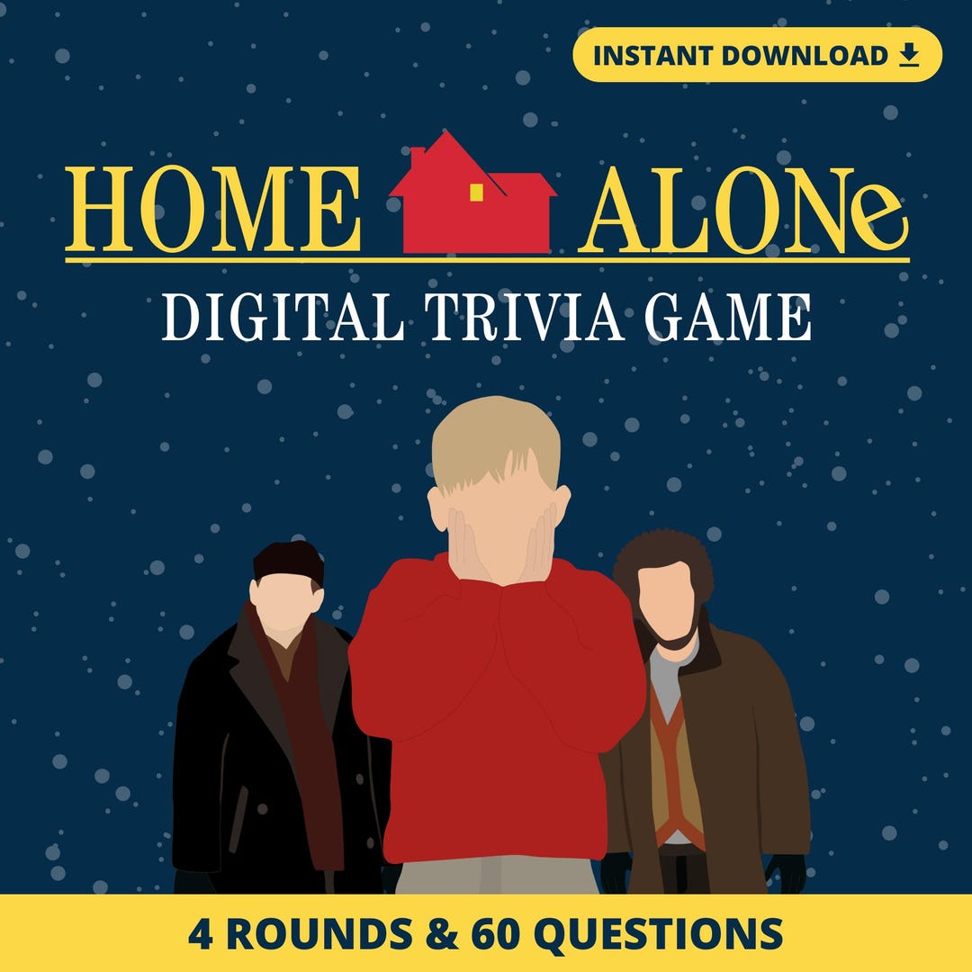 HOME ALONE Movie Trivia Digital Game | 4 Rounds & 60 Questions ...
